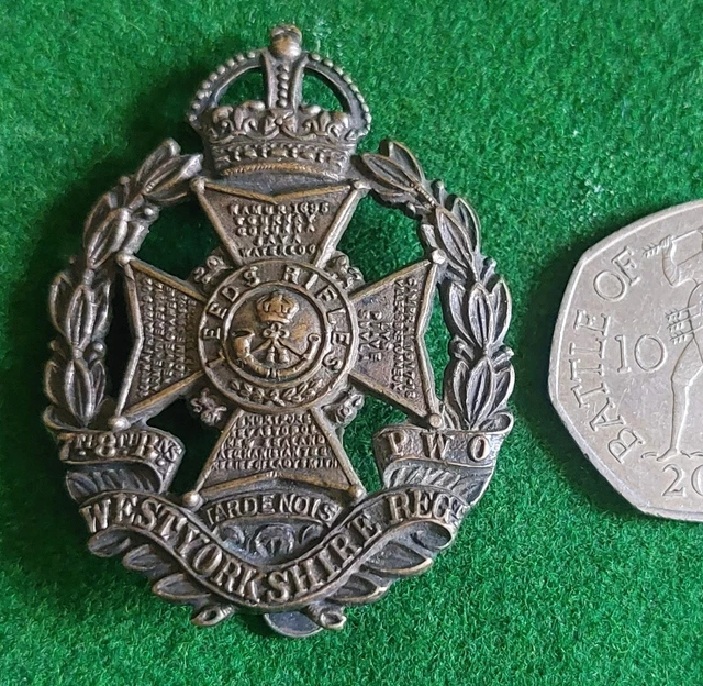 ORIGINAL WWI 7TH/8TH Battalions Leeds Rifles, West Yorkshire Regiment ...