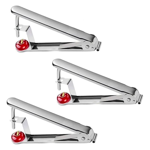 3PCS CHERRY PITTER Remover Stainless Steel Cherries Corer Pitter Tool,2907 £16.13 - PicClick UK