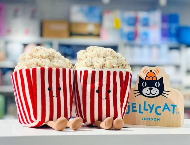 UK JELLYCAT AMUSEABLE Popcorn Plush Toy With Tag & Dust Bag Food Doll ...