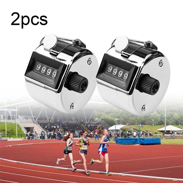 2PCS 4 DIGIT Counting Manual Hand Tally Number Counter Mechanical Click ...