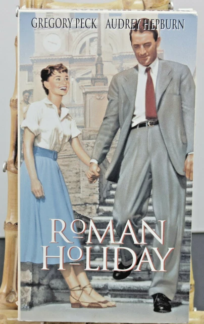 ROMAN HOLIDAY- GREGORY Peck, Audrey Hepburn- Vespa Scooter VHS B&W 1953 ...