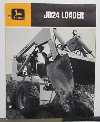 1970 JOHN DEERE JD24 Loader Specifications Construction Sales Brochure ...