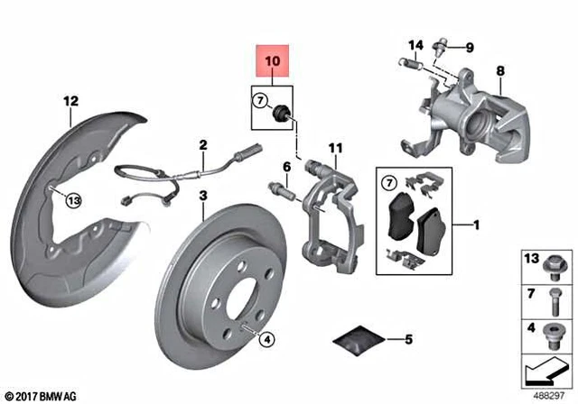 GENUINE MINI COOPER Jcw One F55 F56 F57 D S SD REPAIR KIT BELLOWS ...