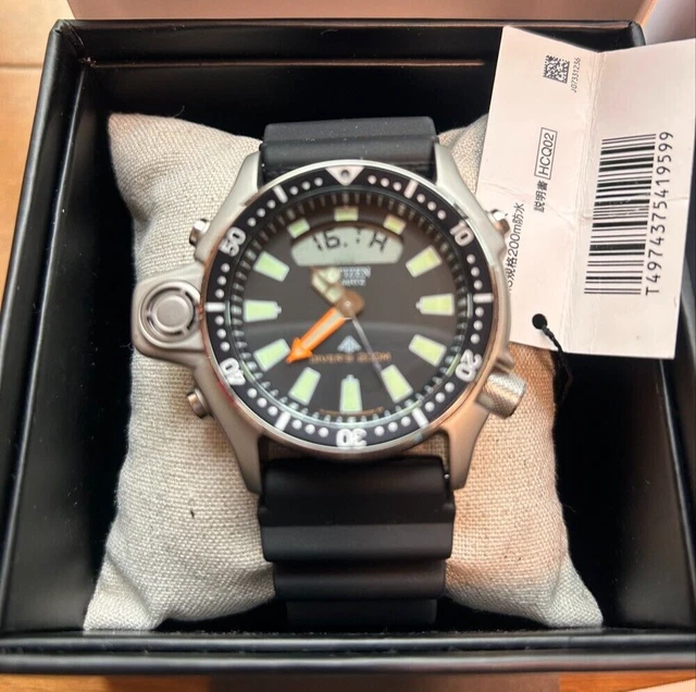 CITIZEN PROMASTER JP2000-08E aqualand Digital Divers Watch MARINE ...