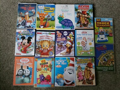 DVD LOT CHILDREN'S Movie DVD Lot X9 DVD NICK JR PBS MGM Kids Disney ...