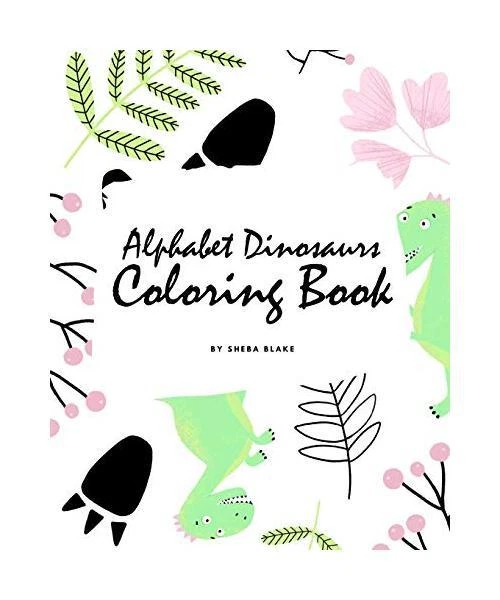 ALPHABET DINOSAURS COLORING Book for Children (8x10 Coloring Book ...