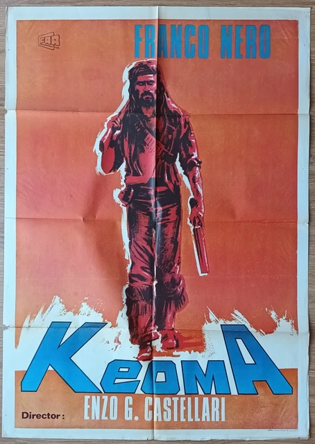 KEOMA ORIGINAL SPANISH '77 POSTER Enzo G. Castellari Franco Nero orange ...