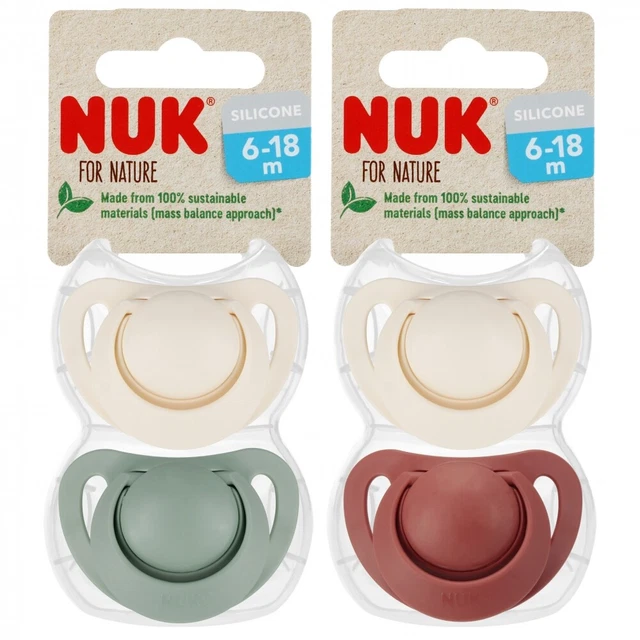 4008600434931 NUK SMOCZEK uspokajający silikonowy 6-18m For Nature mix kolorów 1 EUR 7,07 ...