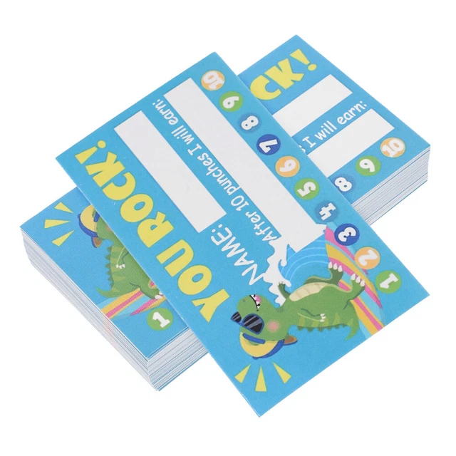 250 PCS CHILDREN'S Punch Cards Incentive Chart for Classroom Kids £16. ...