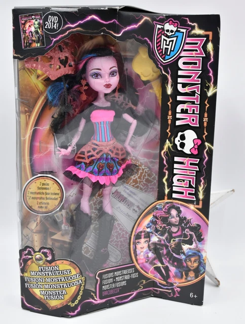 POUPÉE DOLL MONSTER High Dracubecca Freaky Fusion Draculaura Robecca CCB34 2014 EUR 78,95 ...