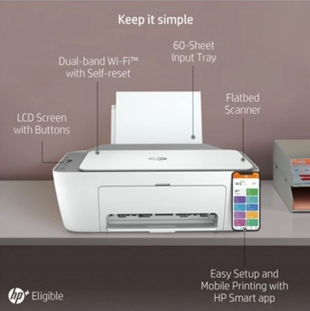 HP DESKJET 2720E All-in-One Printer No Inks $23.24 - PicClick