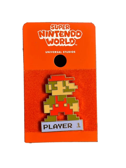 SUPER NINTENDO WORLD Universal Studios Hollywood Mario Player 1 Pin NEW ...