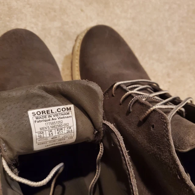 SOREL MADISON II Chukka Boots Gray Suede New Waterproof 10.5 £130.69 ...