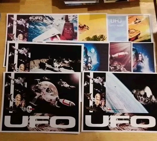 GERRY ANDERSON'S UFO 1969. 10 Unofficial Matt Finish 6x4ins Lobby Cards ...
