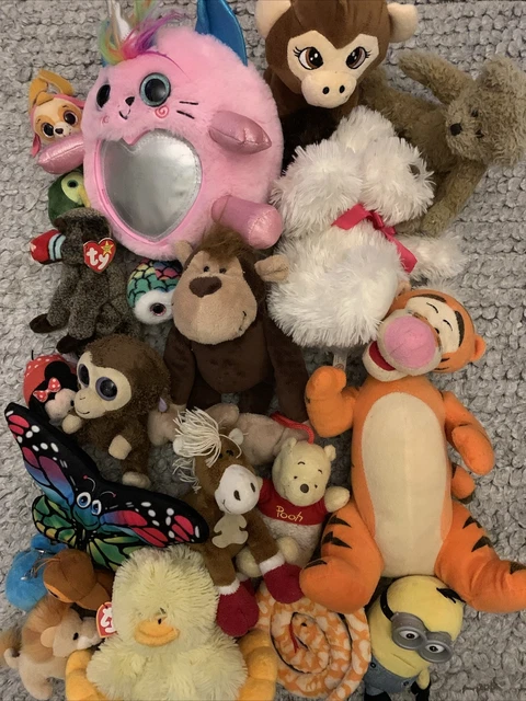 FUN PLUSH SOFT Toy Bundle 20+ Teddies Animals Characters Christmas ...