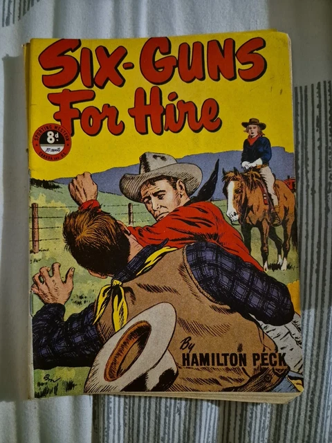 SIX GUNS FOR Hire RARE 1950's AUSTRALIAN PULP FICTION EUR 10,87 ...