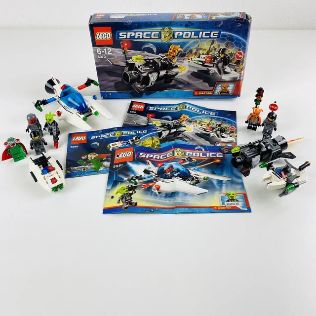 LEGO SPACE POLICE Sammlung 5969 5970 5981 Konvolut Komplett mit ...