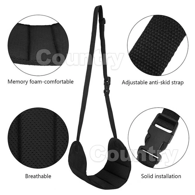 TRAVEL FOOT REST Footrest Leg Pillow Airplane Flight Foam Cushion Sling ...