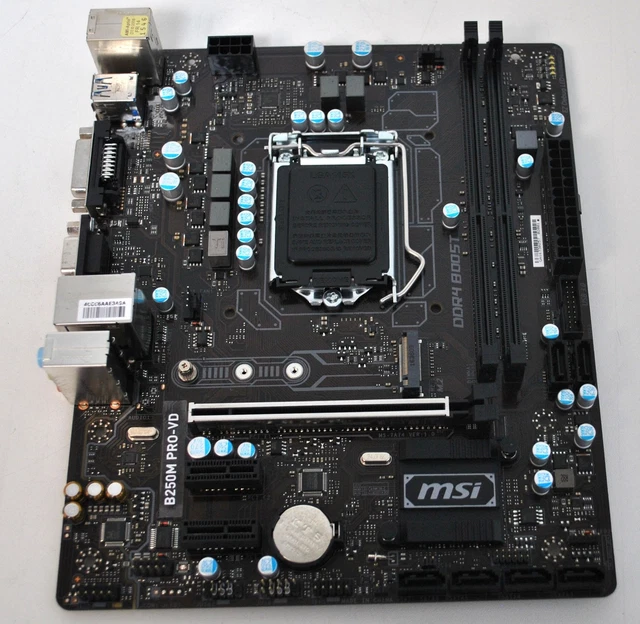 MSI B250M PRO-VD 1151 B250M M-ATX Motherboard With IO Shield £49.95 - PicClick UK