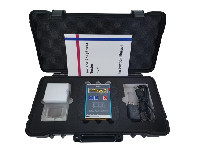 SURFACE ROUGHNESS TESTER Meter with Accuracy 0.01μm 4 Parameters Ra Rz ...