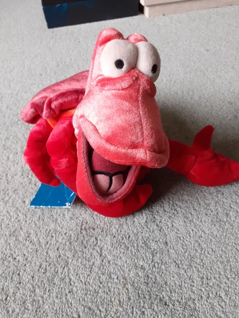 DISNEY STORE PLUSH The Little Mermaid Sebastian Crab Soft Toy Vintage ...