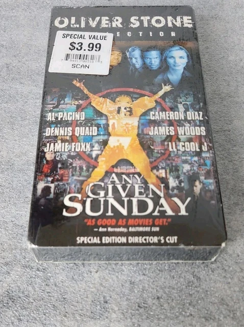 ANY GIVEN SUNDAY (VHS, 2001, Oliver Stone Collection Directors Cut ...