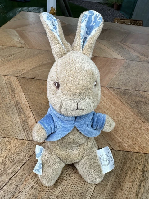 PETER RABBIT PLUSH Teddy Bear soft toy brown & blue 8” tall £9.49 ...