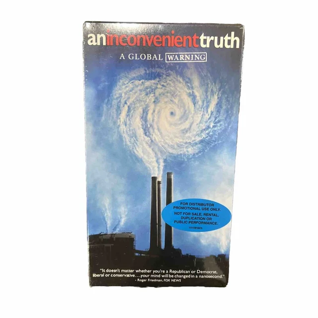 AN INCONVENIENT TRUTH VHS Sealed Promotional Copy Al Gore demo screener ...