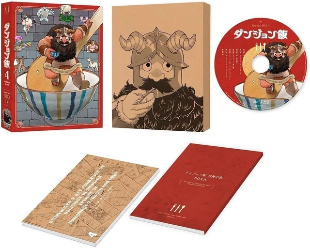 DELICIOUS IN DUNGEON Meshi DVD Box Vol.4 Libretto dal Giappone F/S EUR ...
