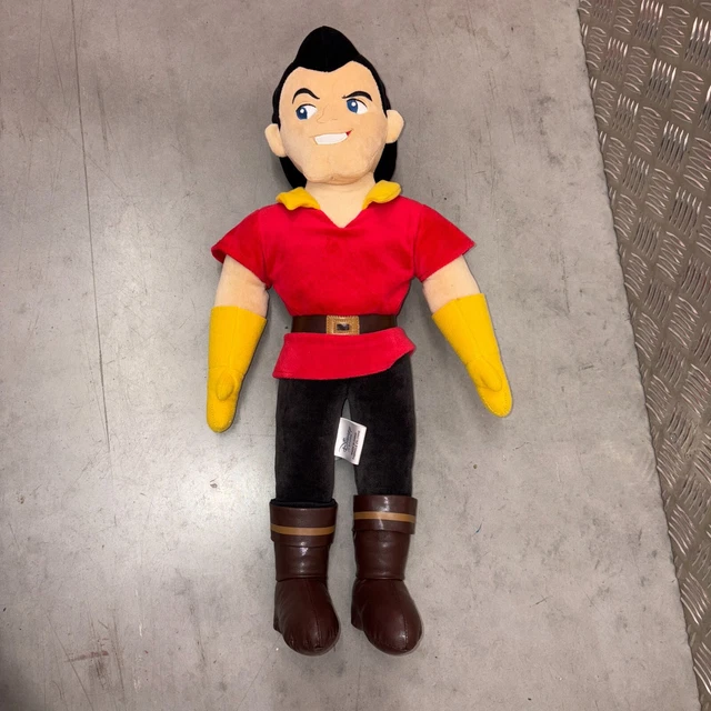 DISNEY STORE BEAUTY & The Beast Prince Gaston Large 21” Plush Doll Soft ...