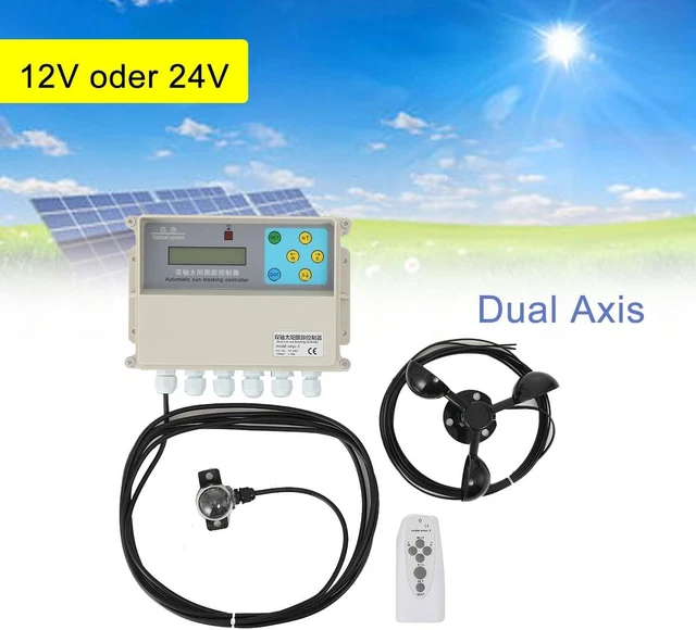 SOLAR TRACKER CONTROLLER Dual Axis Automatic Solar Tracking+Remote ...