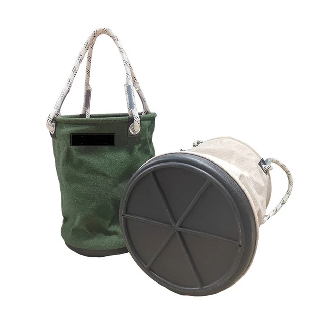 HEAVY DUTY UTILITY Tool Bucket with Rope Handles for Easy ...