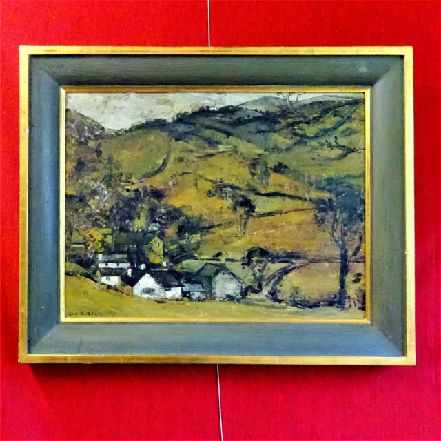 JUDITH DA FANO Lake District landscape framed signed original oil ...