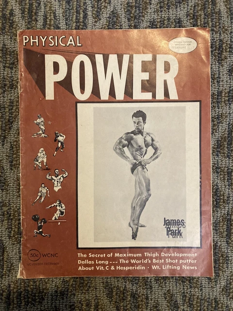 PHYSICAL POWER MAGAZINE May 1962 Vintage Body Building James Park ...