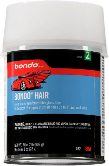 BONDO BONDO-HAIR LONG Strand Fiberglass Reinforced Filler 00762 1 Quart ...