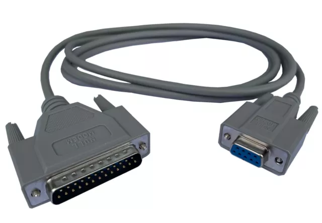 SERIAL MODEM TRANSFER Cable DB9 Female DB25 Male RS232 SL-902 NEW £6.99 ...