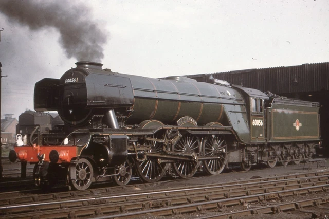 TRANSPORT RAILWAY COLOUR Slide 60056 Grantham Shed 1961 £3.70 - PicClick UK