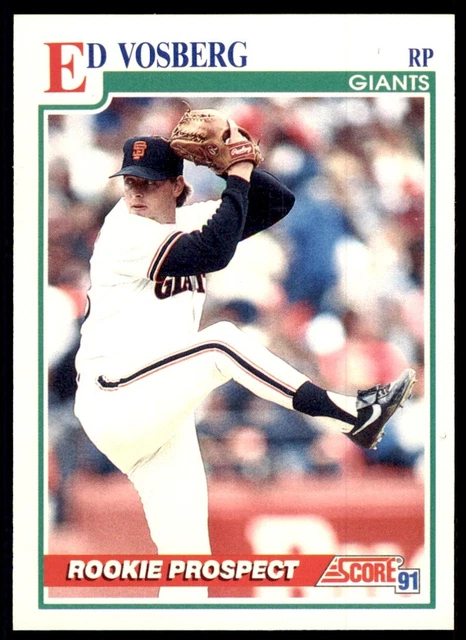 1991 SCORE ED Vosberg San Francisco Géants #757 EUR 1,94 - PicClick FR