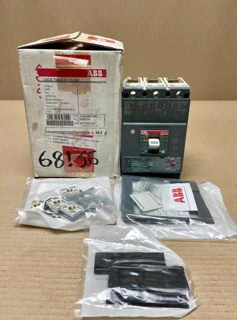 ABB SACE TMAX XT4N 250 Disjoncteur 3 Pole 250 Amp 1SDA068136R1 #NEW EUR 402,92 - PicClick FR
