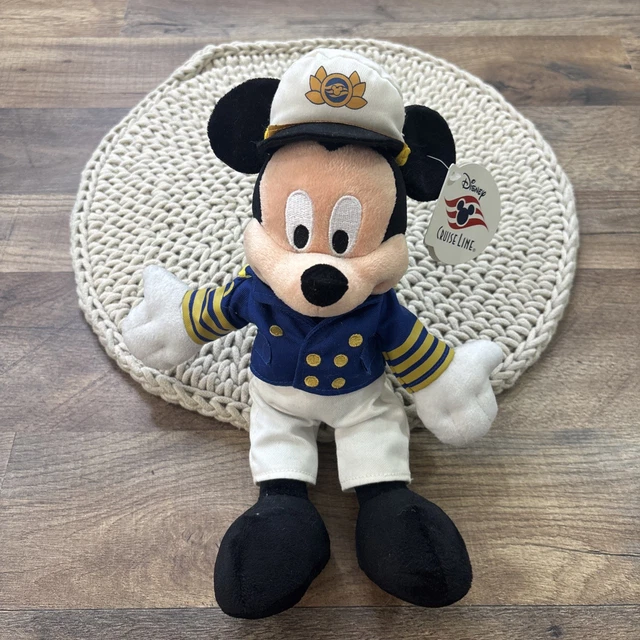 DISNEY CRUISE LINE Captain Mickey Mouse Plush 11" NEW w TAG £11.43 ...