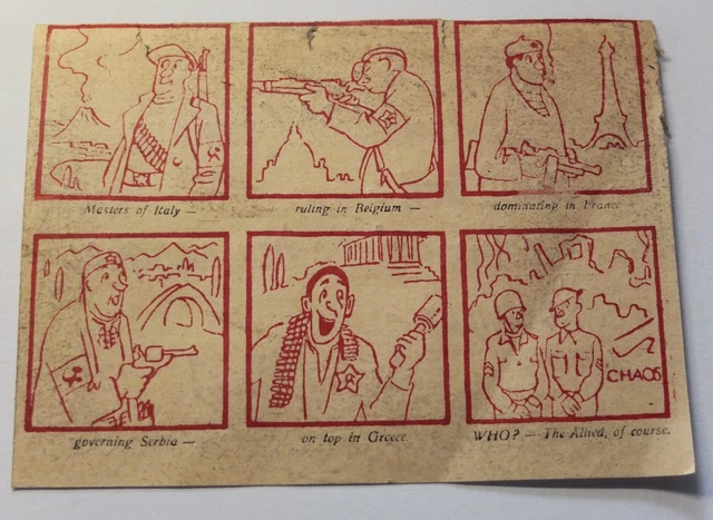 1945 WEHRMACHT FLUGBLATT D-Day Propaganda Leaflet Facing you allies WW2 ...