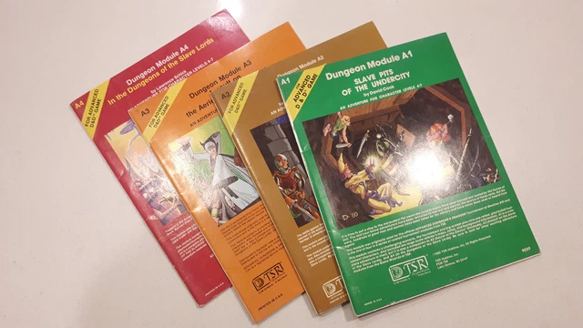 A1 A2 A3 A4 Slave Pits Module Collection Dungeons & Dragons D&D Secrets ...