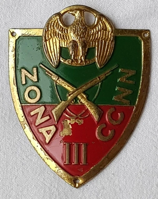 SCUDETTO DA BRACCIO CAMICE NERE CC NN ZONA III MILANO WW2 Arm Shield ...