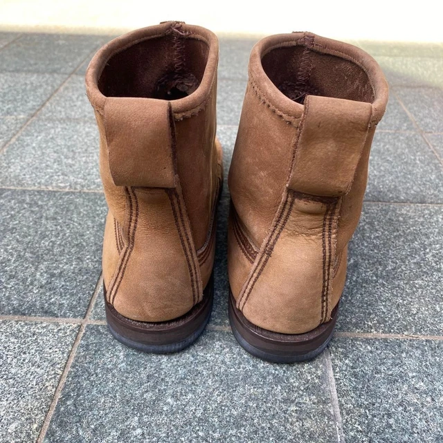 RUSSELL MOCCASIN KNOCKABOUT Suede Boots Beige Leather Size 24-24.5cm £ ...