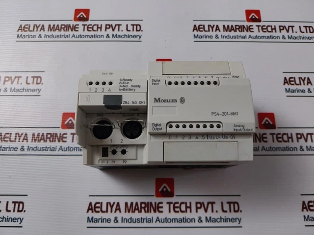MOELLER PS4-201-MM1 COMPACT Programmable Logic Controller 24VDC, 0,8A ...