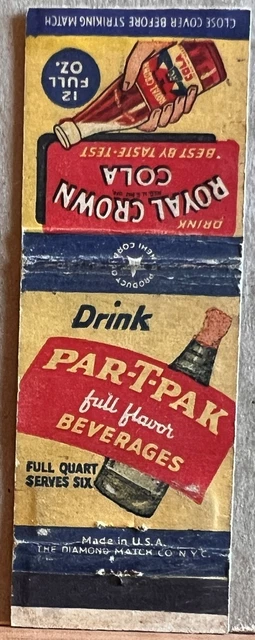 ROYAL CROWN COLA Drink Par-T-Pak Full Flavor Beverages Vintage ...