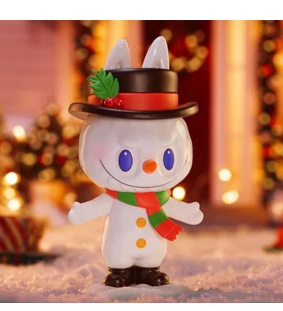 POP MART LABUBU Zimomo Blind Box Let’s Christmas Snowman Figures ...