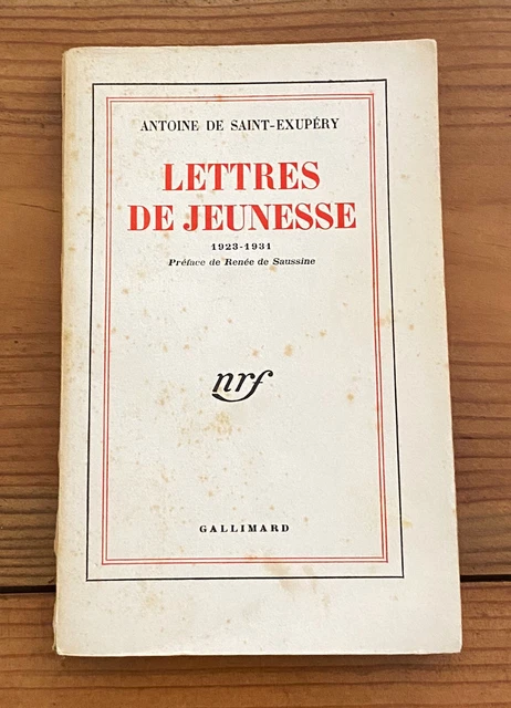 EO : LETTRES de jeunesse d'Antoine de Saint-Exupéry (1953) EUR 30,00 - PicClick FR