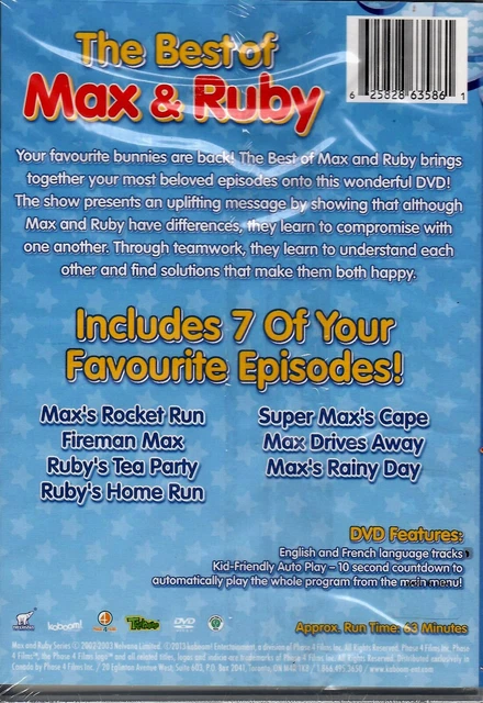 THE BEST OF Max and Ruby - & Children Educational New DVD - TREEHOUSE ...