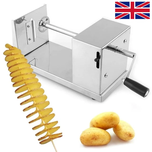 SPIRAL POTATO SLICER Chipper Potatoes Chips Cutter Machine Tornado ...